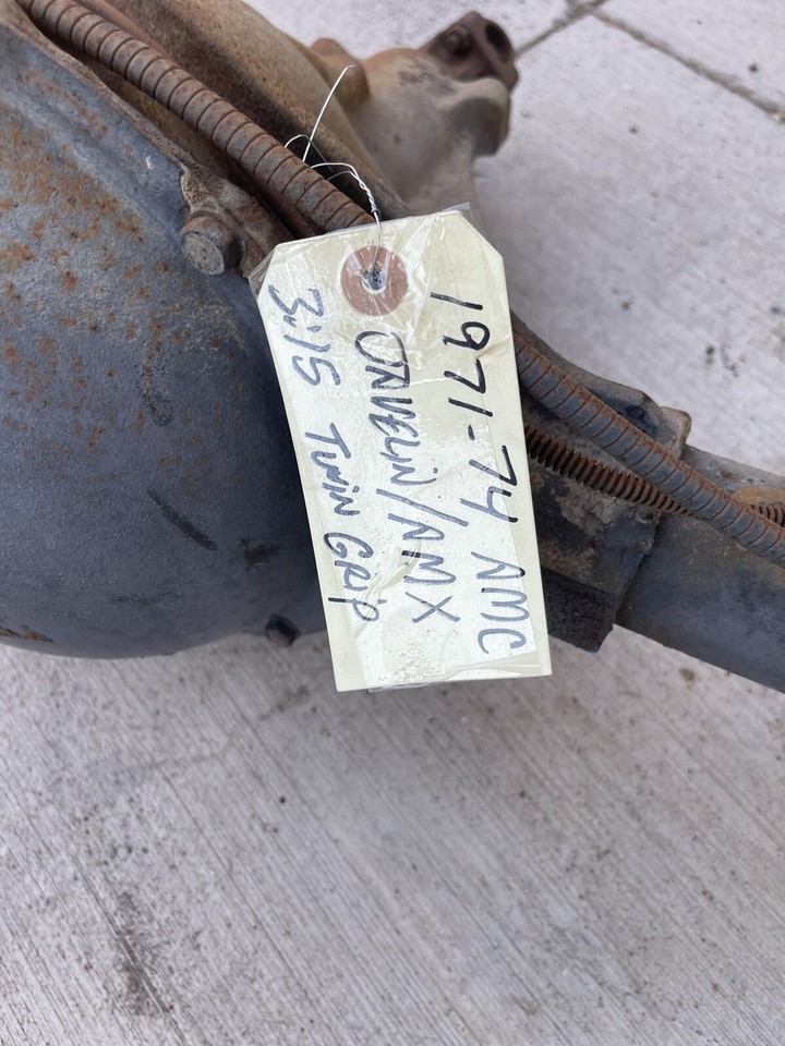 1971-74 AMC Javelin AMX Model 20 twin grip rear Axle assembly 3:15 | eBay