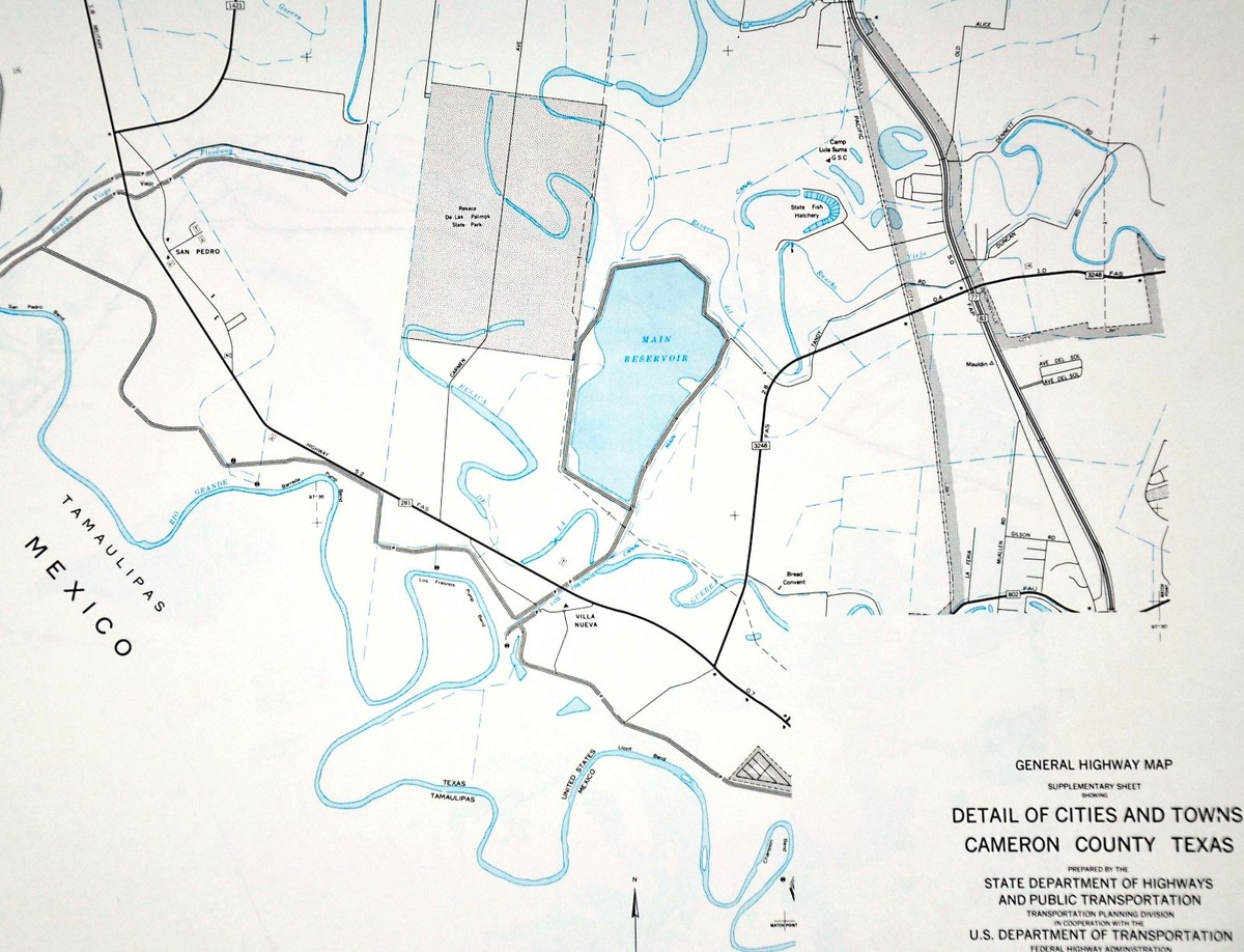 1800 Mexico Border Rio Grande Map