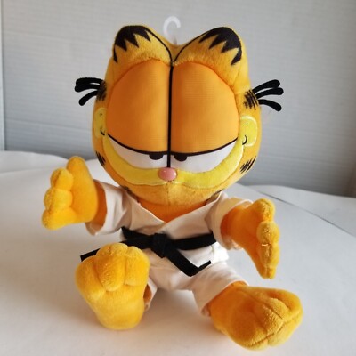 GARFIELD Fat Tabby Cat KARATE OUTFIT Stuffed Plush Toy Dressed Plushie ...