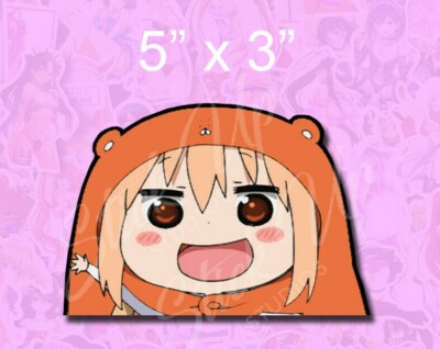 Umaru Doma Chibi Waifu Peeker Peeking Anime Ecchi Sticker Vinyl bumper ...