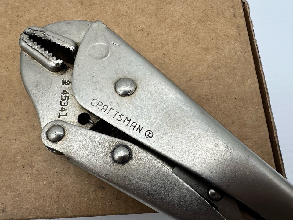 Craftsman 9" Straight Jaw Locking Pliers Vice Grip 9- 45341 Made USA ...
