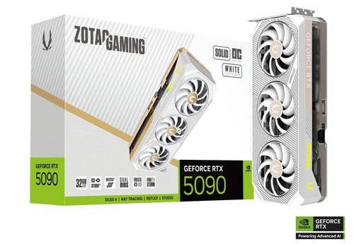 ZOTAC RTX 5090 SOLID OC WHITE EDITION 32GB GDDR7 Graphics Card | eBay