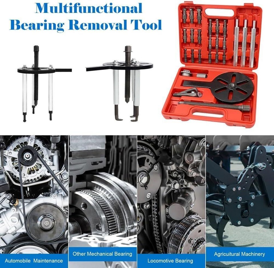 21 in 1 Bearing Puller Set Bearing Removal Tool Inner Hole Three-Jaw ...