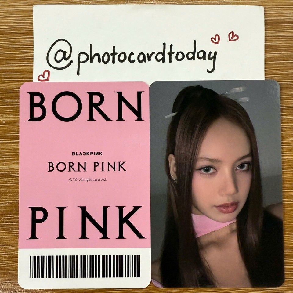 BLACKPINK BORN PINK CD PLAYER MERCH GIFT OFFICIAL PHOTOCARD MD ...