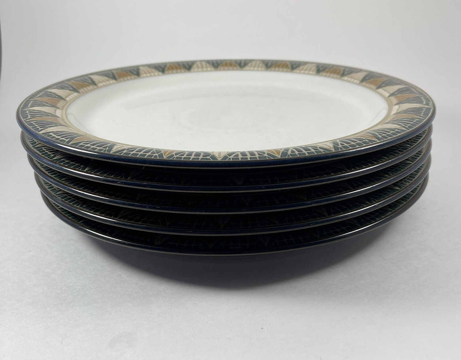 Denby BOSTON SPA 10.5” Dinner Plates - Set Of 5 - Made in England | eBay