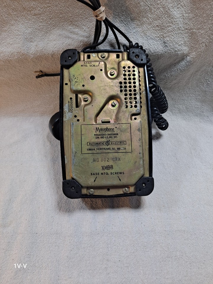 Vintage Phone 1963 Automatic Electric Monophone Blck Rotary Desk ...