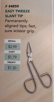 Easy Tweeze Slant Tip High Carbon Steel. Made in Italy. Quantity 500 ...