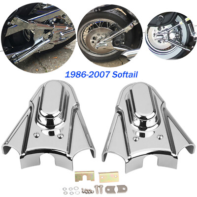 Chrome Rear Swingarm Axle Cover For Harley Fatboy Heritage Softail ...