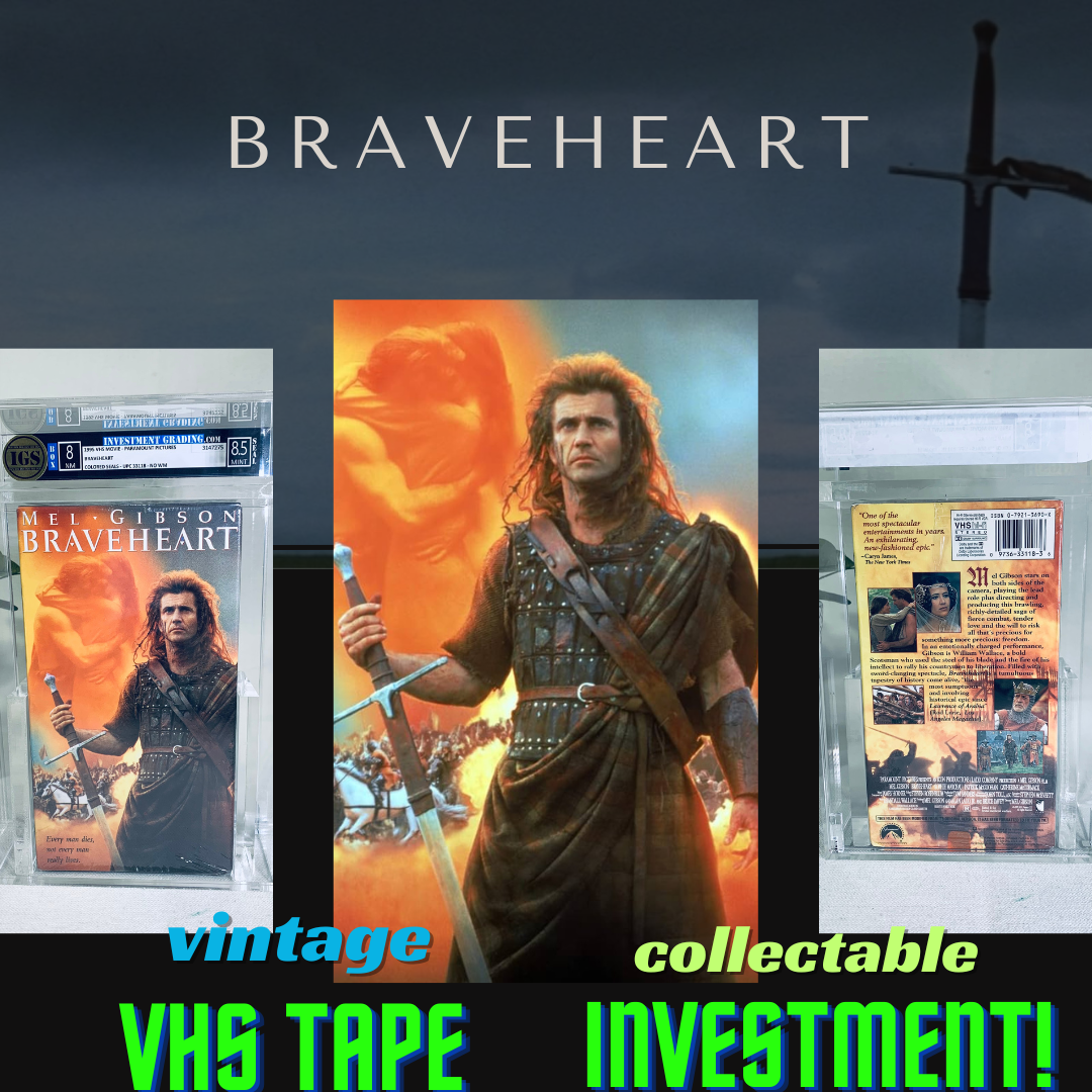 BRAVEHEART VHS TAPE (1995 2-Tape Set)💎Investment💎 IGS Graded ...