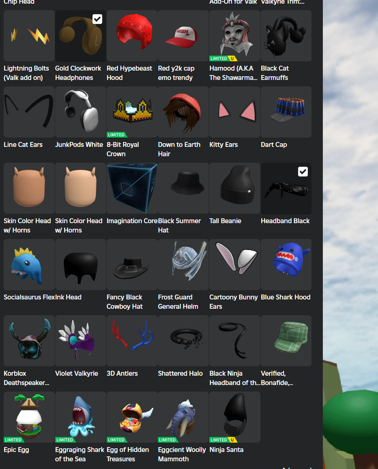 Roblox account stacked has alot of offsales and some limiteds look at ...