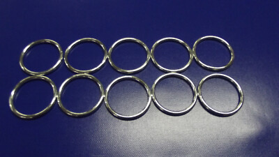 10 x Rundringe Stahlringe Ø 50mm x 5 mm Metallring Metallringe O-Ring ...