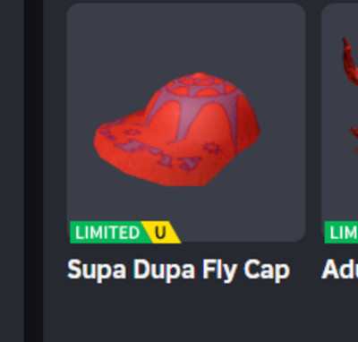 SUPA DUPA FLY CAP (DUPA) | ROBLOX LIMITED - CLEAN FAST | eBay