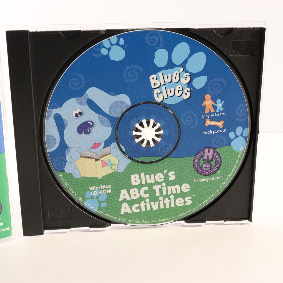 Blue's Clues Blue's ABC Time Activities CD-Rom PC Game 1999 Windows 95 ...