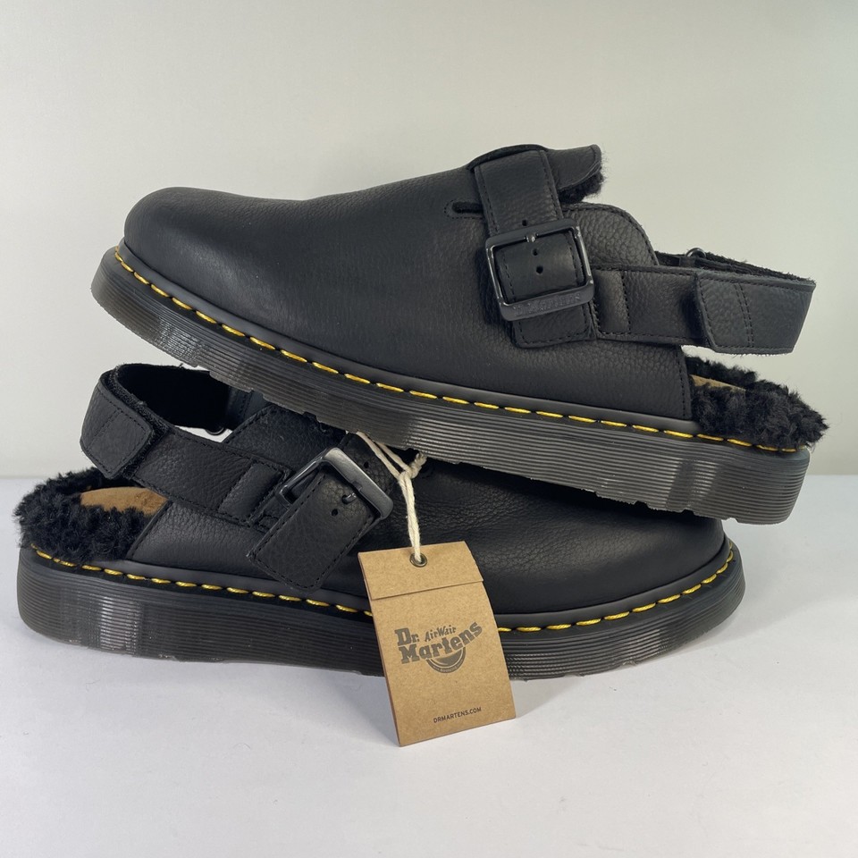 Dr. Martens Jorge II FL Faux Slingback Mules Black Men Size 12 New-Fast ...