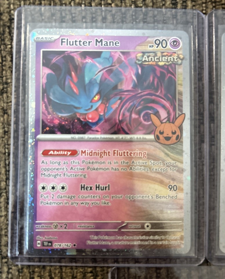 Pokemon Flutter Mane Rare Holo 078/162 x3 TCG 2024 | eBay