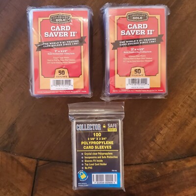 100 CBG Card Saver II Semi-Rigid PSA Grading Holders+BONUS-100 Soft Sleeves! NEW 98781072200 | eBay