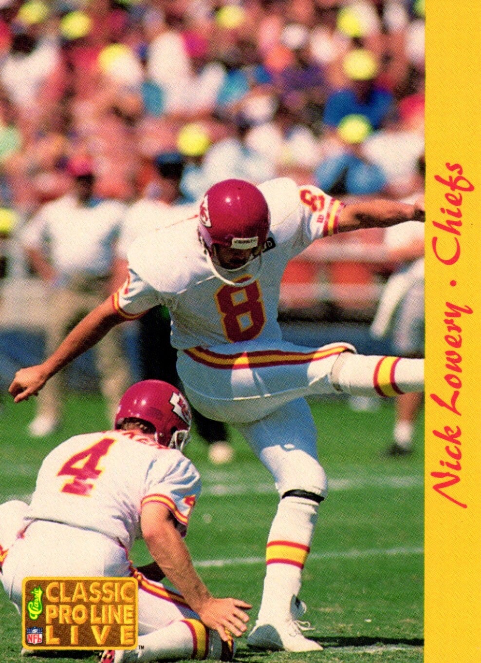 1993 Classic Pro Line Live - Nick Lowery #118 for sale online | eBay