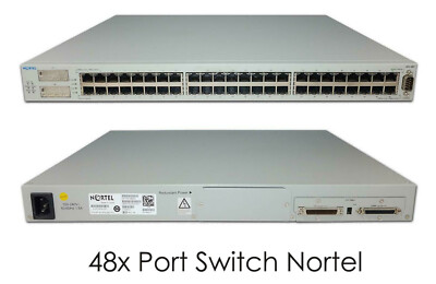 Network Switch Nortel Baystack 470-48T 48x 10/100 RJ-45 LAN Switch O549 ...