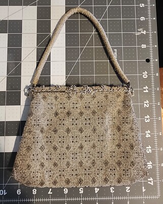 Vintage Custom 194 Rue De Rivoli Bag, Steel beads 1940s | eBay