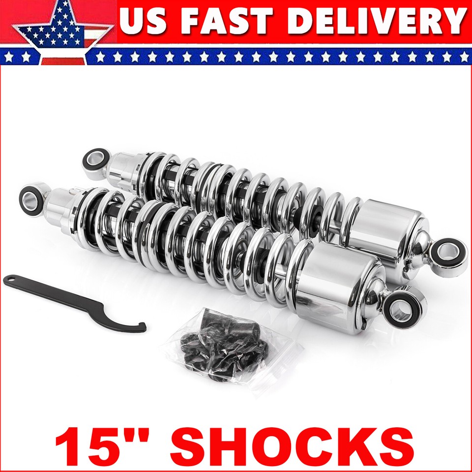 Pair For Harley Sportster XL 1200 883 Glide Classic 15" in Rear Shocks ...