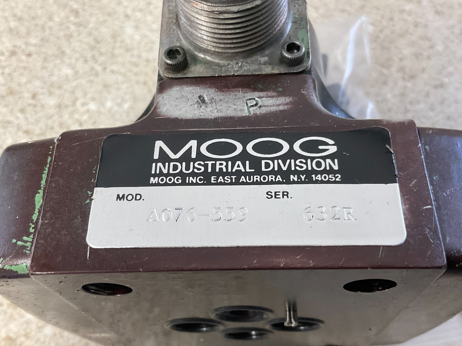 MOOG A076-559 Hydraulic Servo Valve Surplus 76 Series for sale online ...