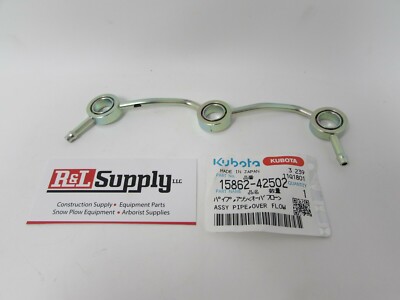 GENUINE KUBOTA DIESEL FUEL OVERFLOW PIPE 15862-42502 D722 D782 GL11000 ...