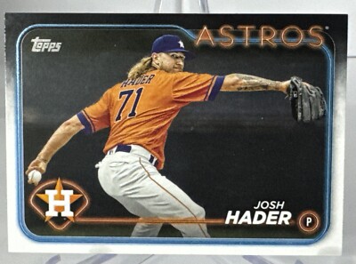 2024 Topps #433 Josh Hader Houston Astros Baseball Card MLB Pitcher | eBay