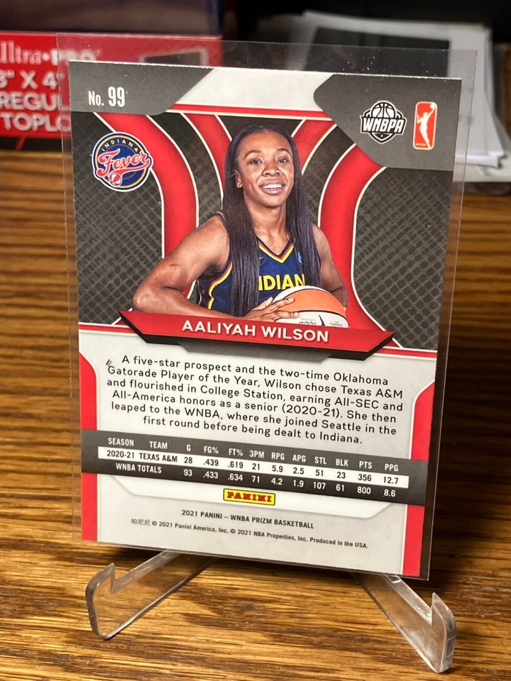 2021 Panini Prizm WNBA Aaliyah Wilson RC #99 Indiana Fever | eBay