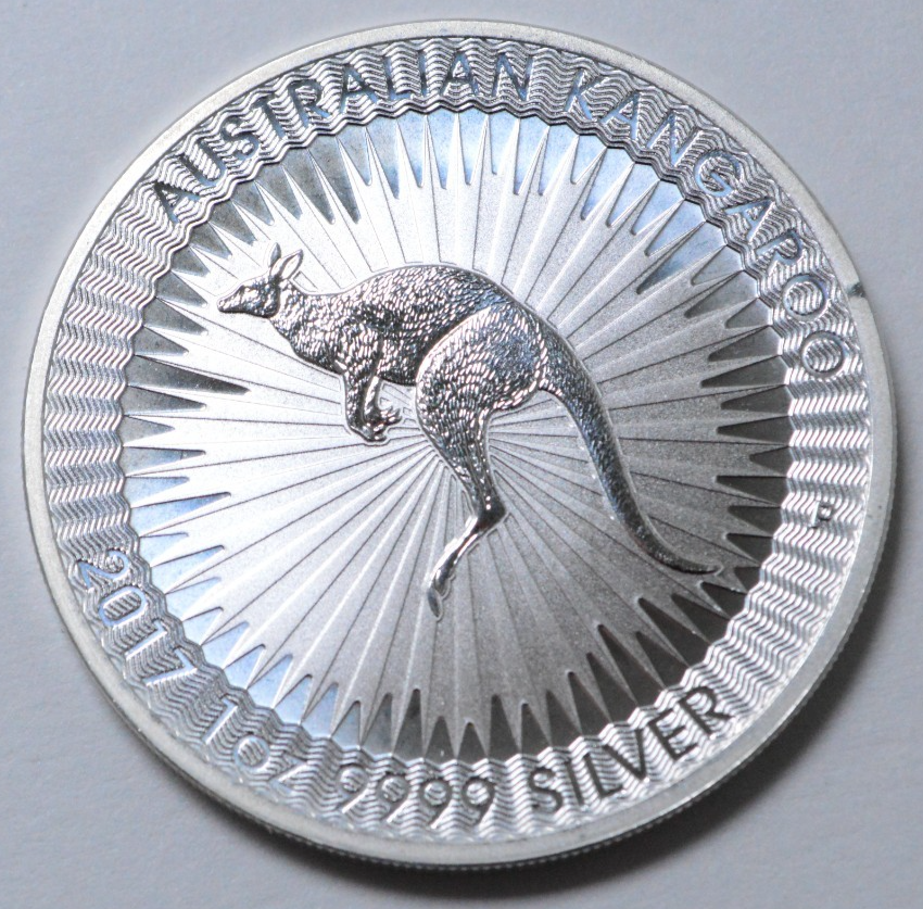 2017 $1 DOLLARS 1 OZ 9999 SILVER Australian Kangaroo Coin Perth Mint ...