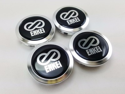 Enkei Silver Chrome 58mm Center Caps Hub for Car Racing Wheel Sport ...