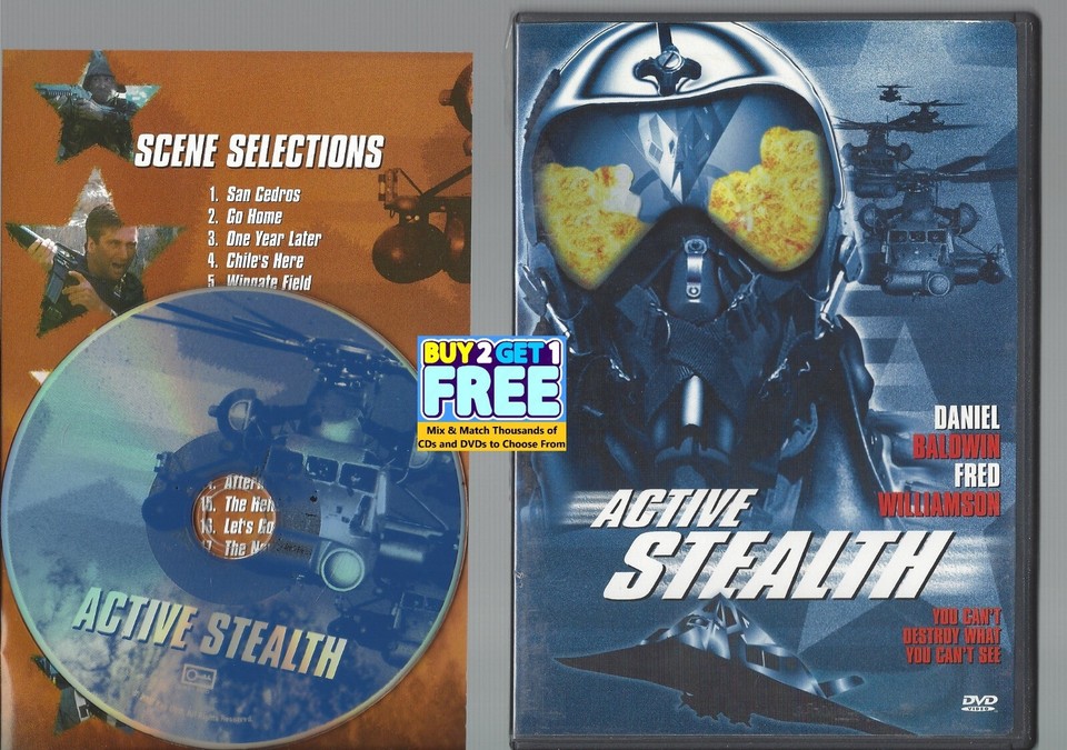 Active Stealth (DVD, 2002) Daniel Baldwin Military Action Disc & Cover ...