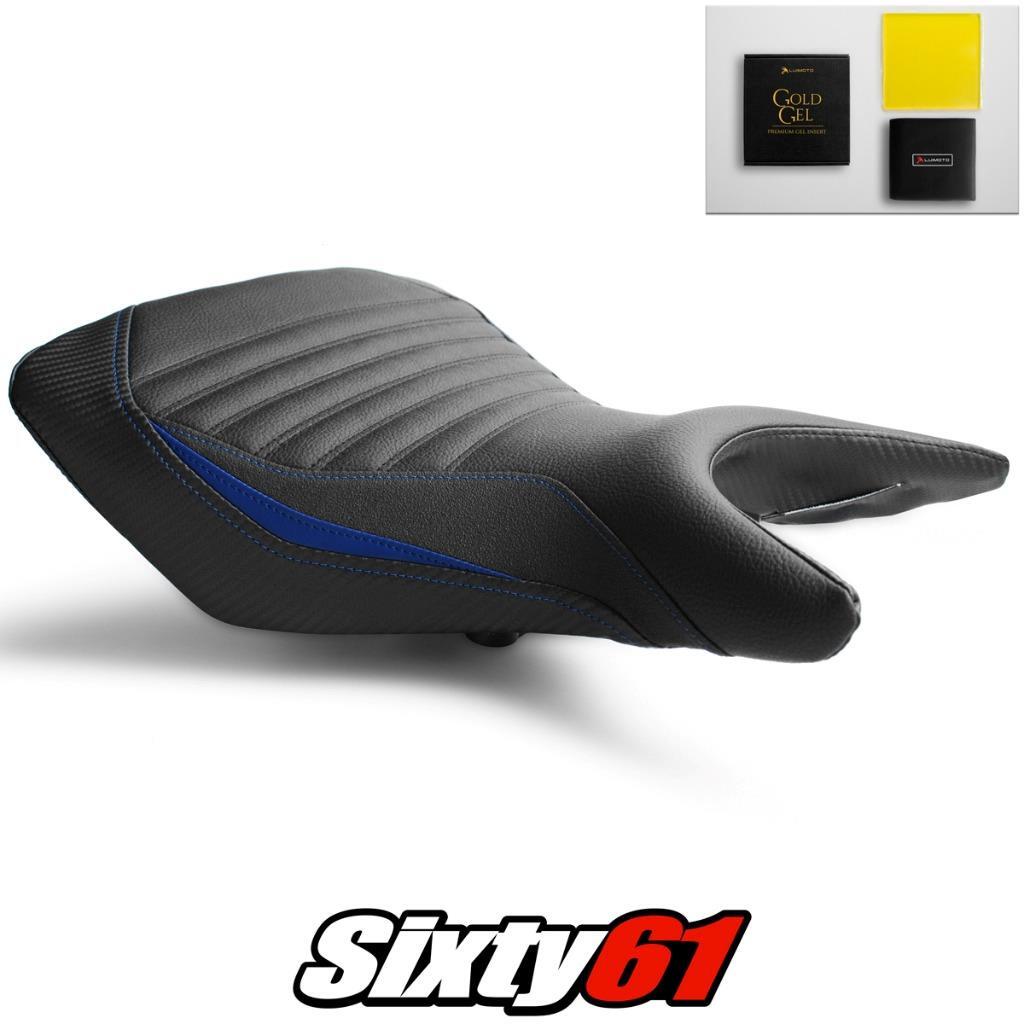 Yamaha R3 Seat Cover and Gel 2015-2024 2025 Black Blue Luimoto Tec-Grip ...