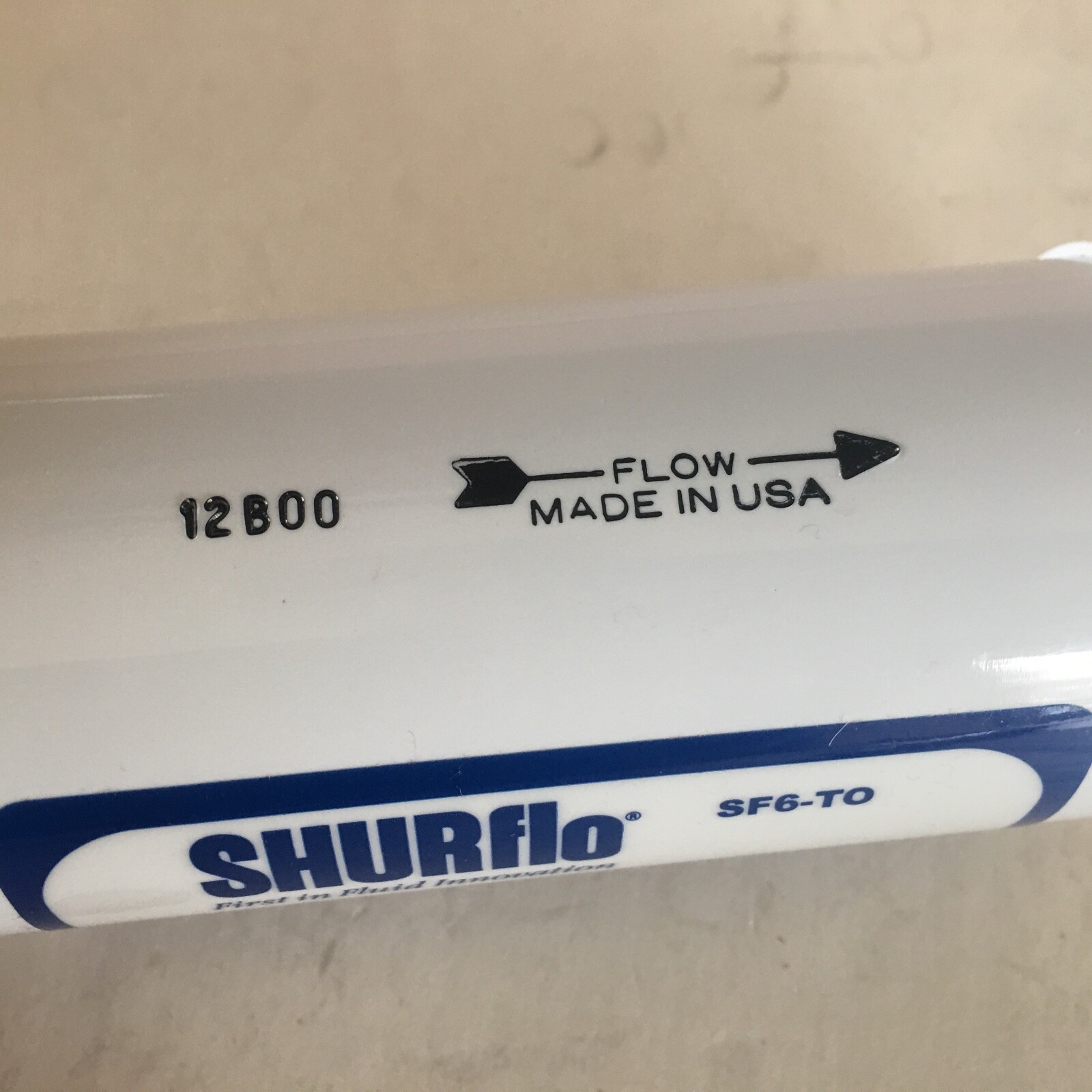 Shurflo Water Filter In-Line 6" Chlorine Taste Odor Chlorine Reduction ...