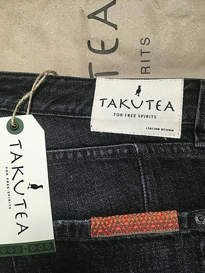 Made in ITALY Designer Jeans Distressed 36 TAKUTEA Maro Oriwa MSRP €150 ...