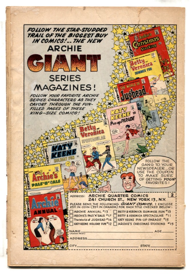 Archie's Madhouse #16 1961 - Archie -P - Comic Book | eBay