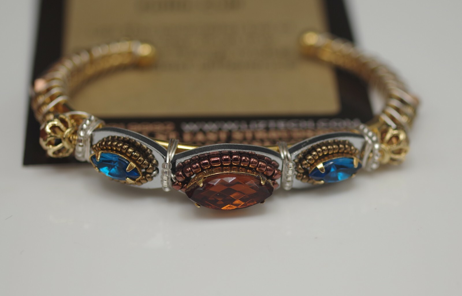 LIZTECH ARTISAN JEWELRY 2013 PETITE CUFF BANGLE BRACELET RARE SMALLER ...