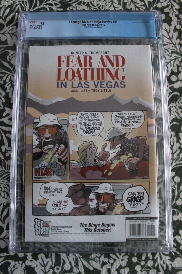 Teenage Mutant Ninja Turtles #51RI CGC 9.8 2015 - 1st Appearance of ...