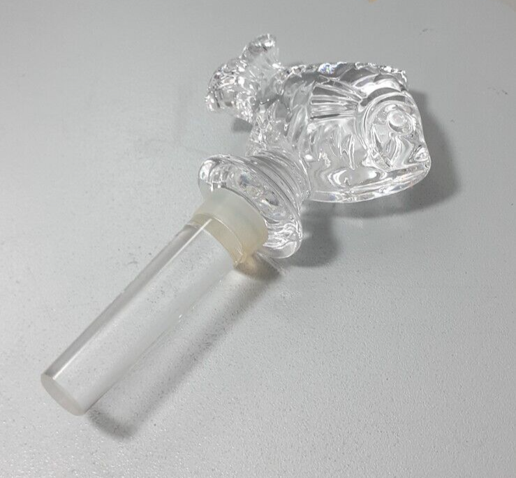 Mikasa Lead Crystal Art Glass Natures Catch Tropical Fish Wine Bottle ...