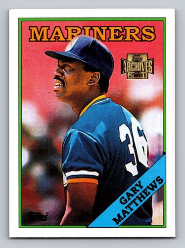 2001 Topps Archives #179 Gary Matthews Mariners | eBay