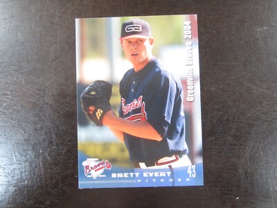 2004 Grandstand Greenville Braves Brett Evert Card (B17) Atlanta Braves ...
