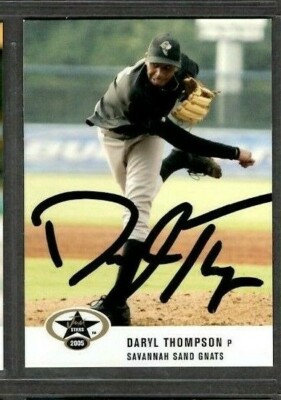 2005 Just Minors #55 Daryl Thompson Savannah Sand Gnats Signed ...