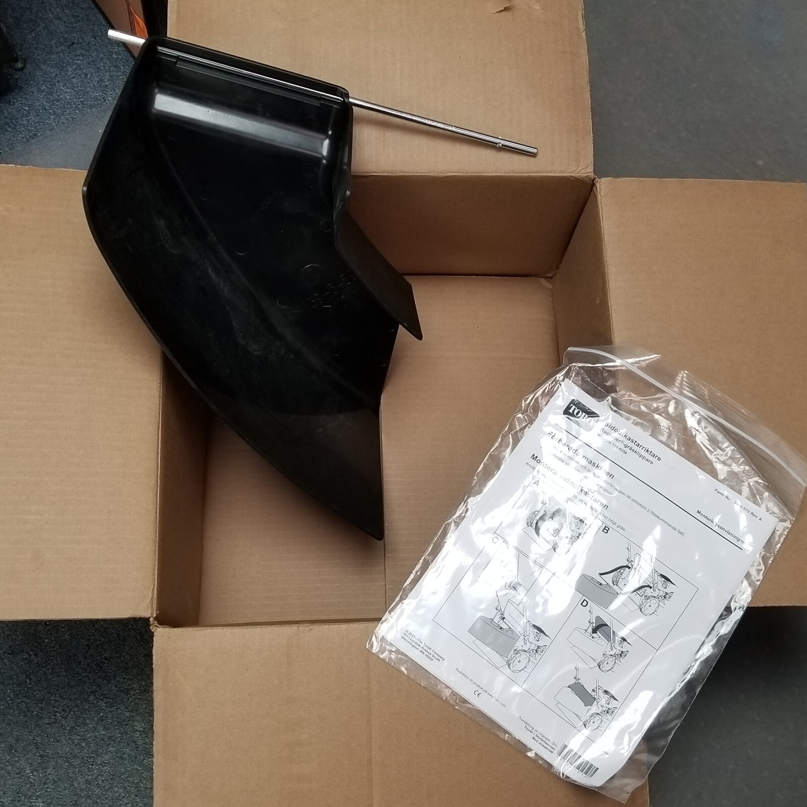 Toro 139-6556 OEM Side Discharge Deflector Chute Fits Toro Walk Behind ...