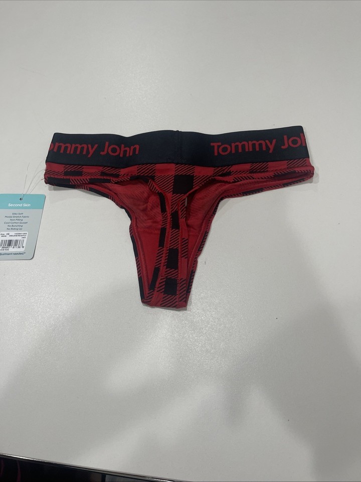 Tommy John Women's Second Skin Thong Size XS Color Red Buffalo | eBay