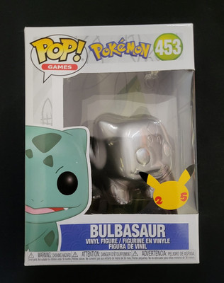 Funko Pop! Vinyl: Pokémon - Bulbasaur (Silver) Metallic) #453 ...