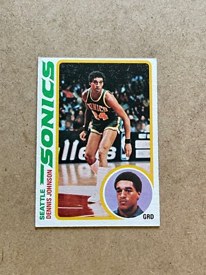 DCC: 1978 Topps NBA Dennis Johnson #78 VG-EX+ Seattle Sonics ...