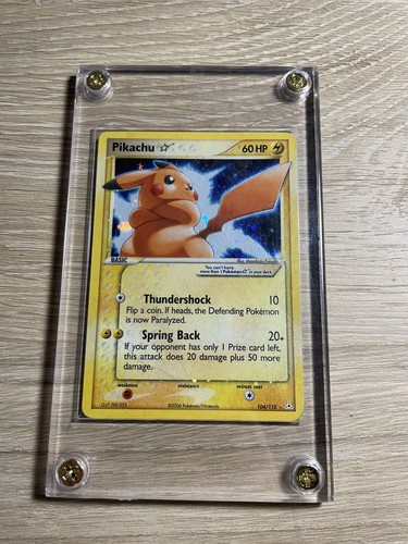 POKEMON PIKACHU GOLD STAR #104/110 HOLO 2006 EX HOLON PHANTOMS | eBay