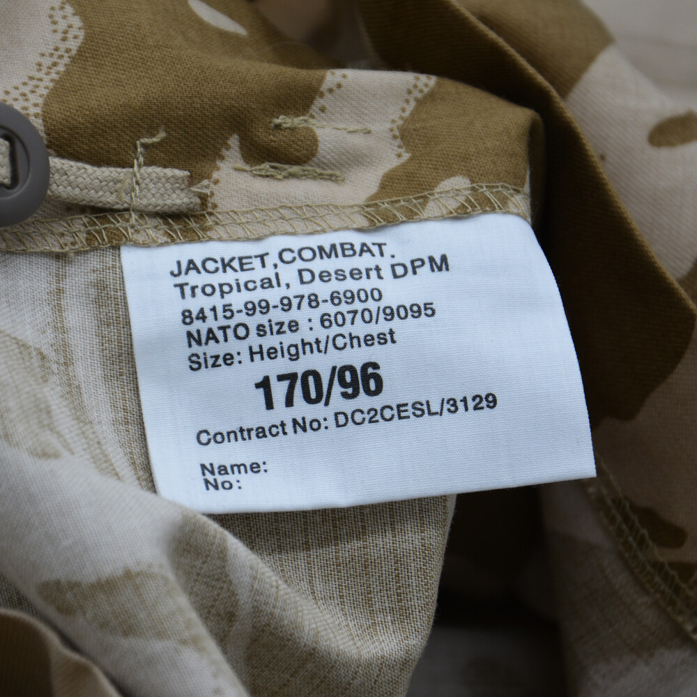 Genuine British Army Jacket Shirt Combat Desert DPM Lightweight ...