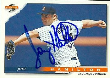 Joey Hamilton autographed Baseball Card (San Diego Padres) 1996 Score ...