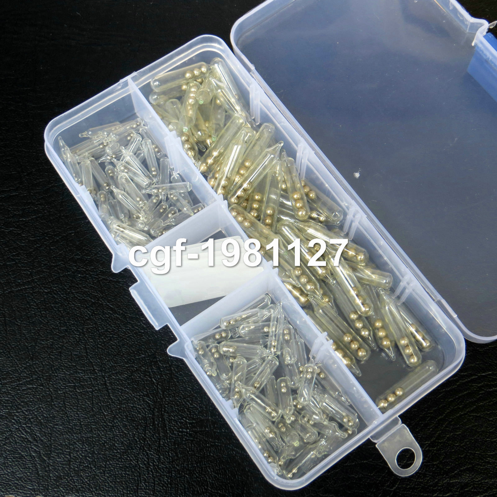 100pcs 3-5mm Worm Fishing Lure Glass Rattles Kit Insert Tube Rattles ...