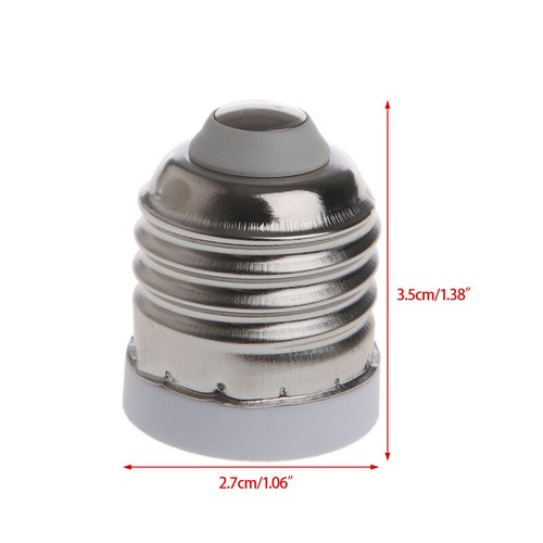 E27 to E17 Socket Base LED Halogen CFL Light Bulb Lamp Adapter ...